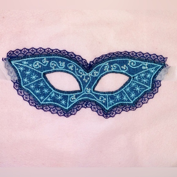 Handmade | Party Supplies | Blue Lace Masquerade Mask Handmade | Poshmark